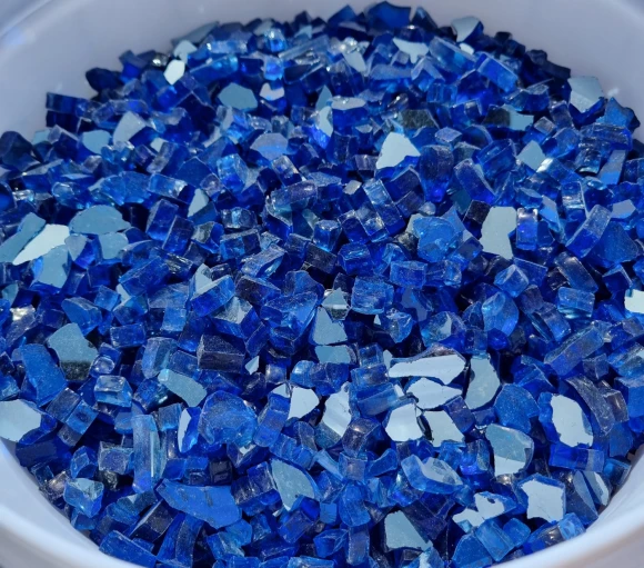Deep Sea Blue Fire Glass | Outdoor Fire Media